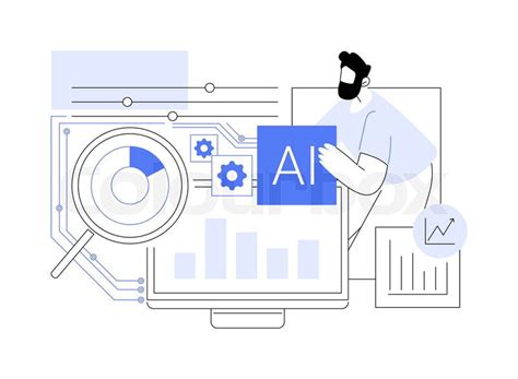 Ai Analyzed Market Research Abstract Concept Vector Illustra Colourbox