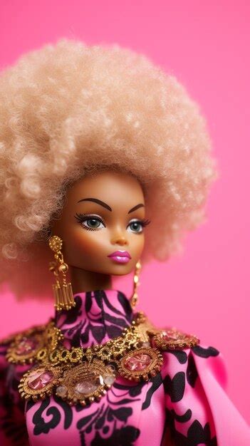Premium Ai Image An Afro Doll With A Girls Outfit