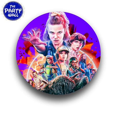 Stranger Things Funda Para Mampara Circular The Party Wall
