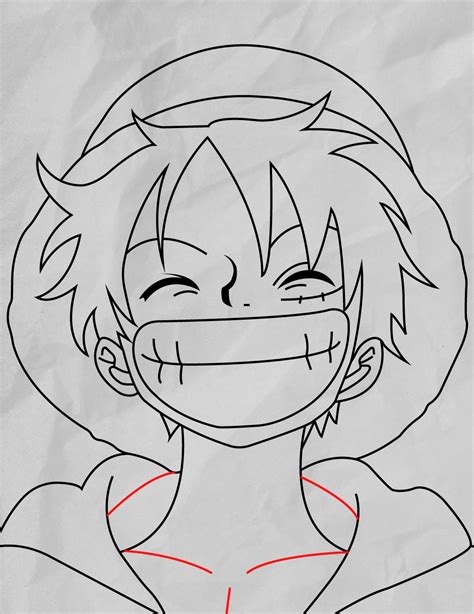 How To Draw Monkey D Luffy From One Piece Drawings Easy Love