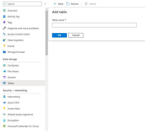 postman to azure table storage help me with my technology