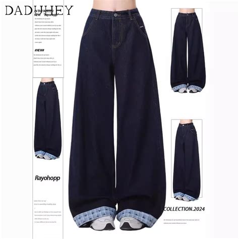 Daduhey New American Style Ins High Street Hip Hop Jeans Niche High