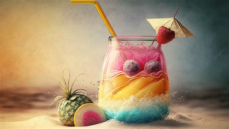 다채로운 여름 음료 여름날 마시다 화려한 배경 일러스트 및 사진 무료 다운로드 Pngtree
