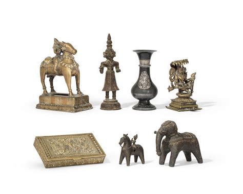 Bonhams A Group Of Brass Figures India 19th Century And Later7
