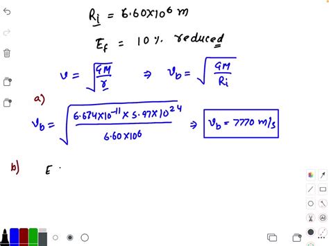 Solved A Space Shuttle Is Initially In A Circular Orbit At A Radius Of