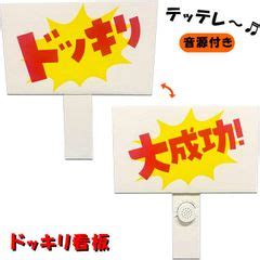 ドッキリ看板 音源付き 【どっきり いたずら 大成功 テッテレー テレビ イベント 宴会 パーティグッズ ジョークグッズ En474873