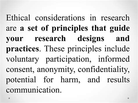 Ethical Considerations In Researchpptx