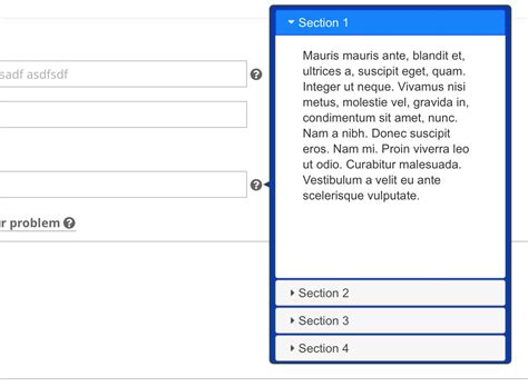 Jquery Accordion Feature