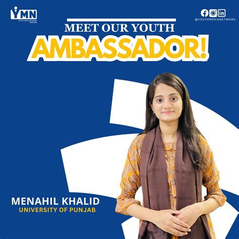 Menahil Khalid On Linkedin Youthambassador Youthmedianetwork
