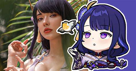 Misaki Sai En Un Encantador Cosplay De La Shogun Raiden De Genshin