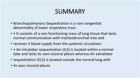 Pulmonary Sequestration Pptx