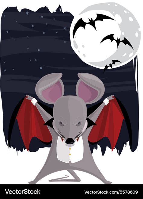 The Vampire Mouse Royalty Free Vector Image Vectorstock