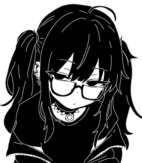 Puriririririri Original Animated Animated  1girl Ahoge Blinking Choker Closed Mouth