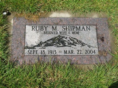 Ruby M Shipman 1913 2004 Mémorial Find A Grave