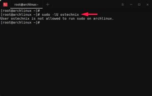 Add Delete And Grant Sudo Privileges To Users In Arch Linux OSTechNix