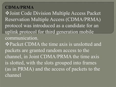 Demand Assigned And Packet Reservation Multiple Access Pptx