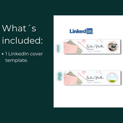 Linkedin Banner Template Linkedin Profile Templates Editable Linkedin