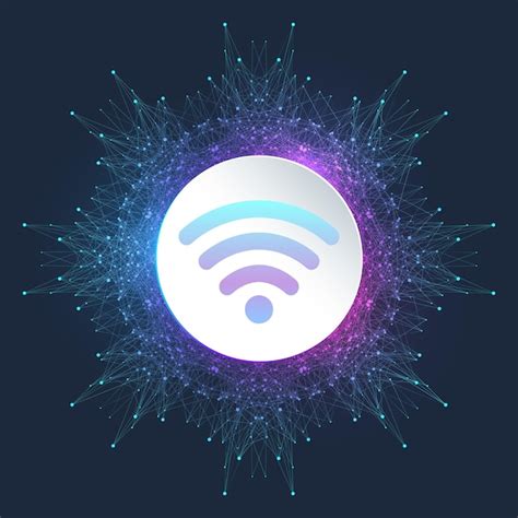원격 인터넷 액세스를 위한 무선 Wifi 기호 네트워크 무선 인터넷 Wifi 연결 아이콘 Wifi 무선 네트워크 신호 기술