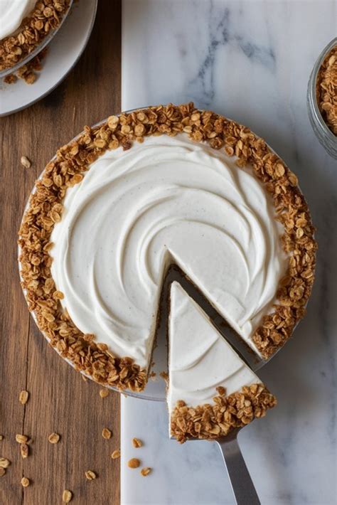 Crispy Granola Ice Cream Pie Global Recipe Fusion