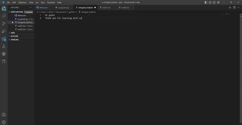 Python Program To Merge Mails Geeksforgeeks