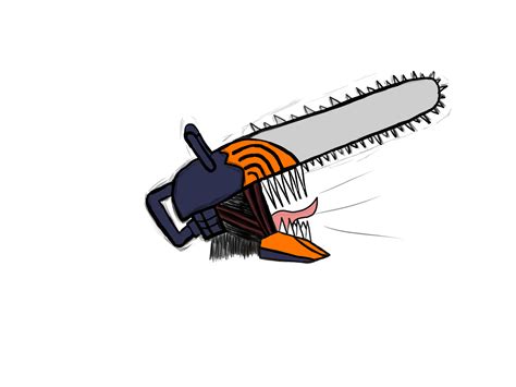 Chainsaw Head Drawing At Helen Ervin Blog