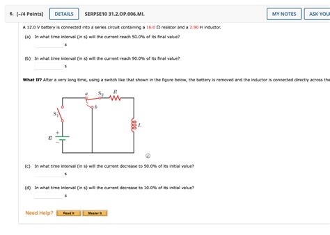 solved 6 [ 14 points] details serpse10 31 2 op 006 mi my