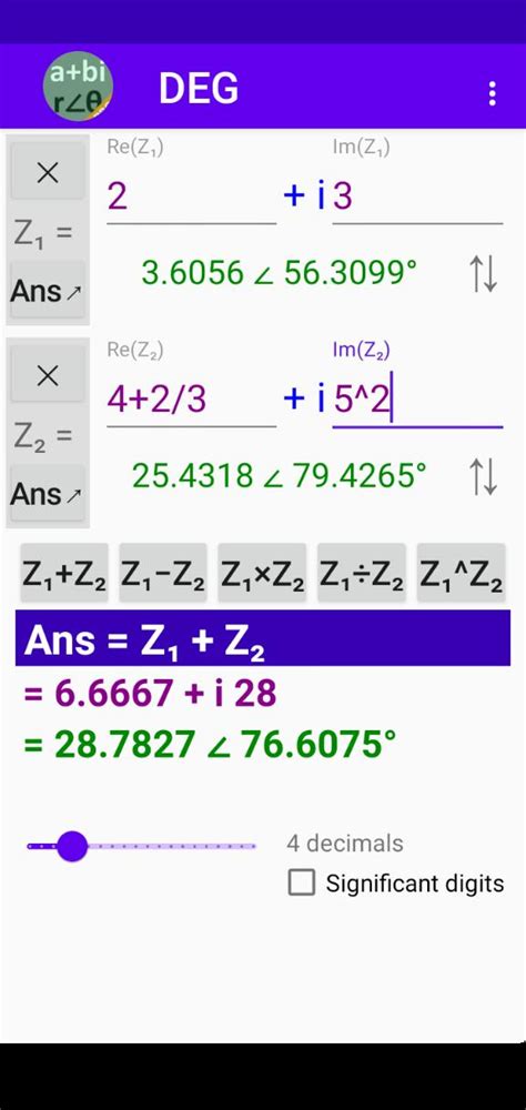 Elementary Complex Number Calc Apk For Android Download