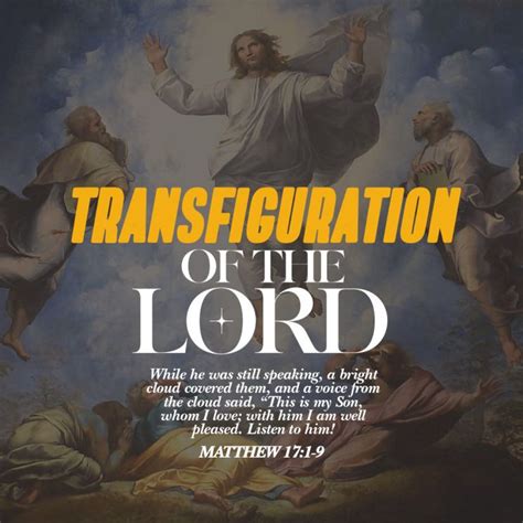 Transfiguration Of The Lord Reflection The Southern Cross