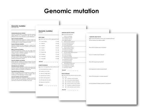 Genomic Mutation Made By Teachers