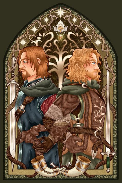 Lord Of The Rings Boromir And Faramir Print Etsy