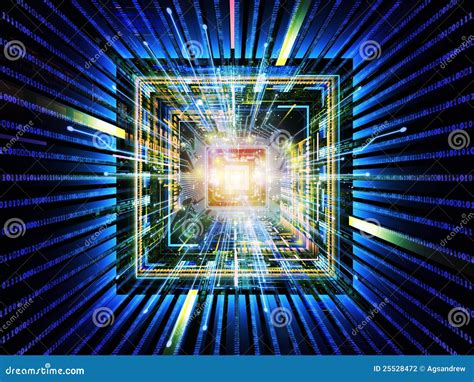CPU Solution Stock Photo Image Of Background Line Cyberspace 25528472