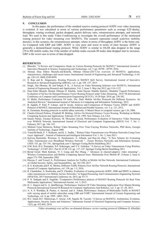 Video Streaming Over Ad Hoc On Demand Distance Vector Routing Protocol PDF Computer