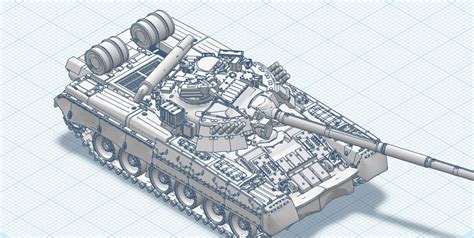 🪖 T 80ud Mbt・ Stl File For 3d Printing・cults