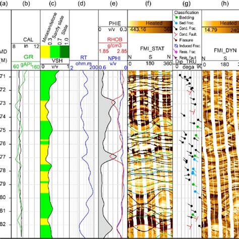 Interpretation Results Of The Fmi Image The Interpretation Results