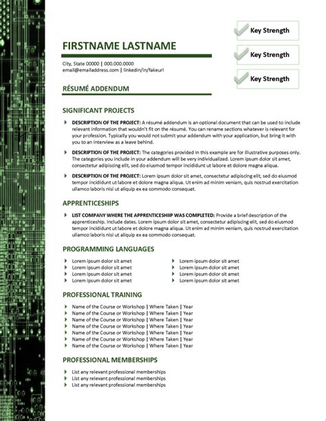 How To Use A Resume Addendum Template In Your Job Search How To Use A Resume Addendum Template In Your Job Search