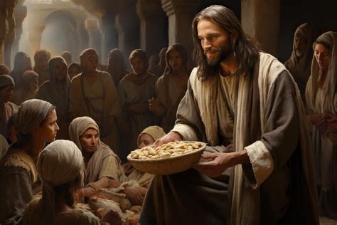 Premium Ai Image Jesus Christ Fed Bread To The Poor Bible Religion