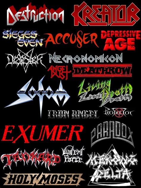 German Thrash Bands In 2023 Metal Band Logos