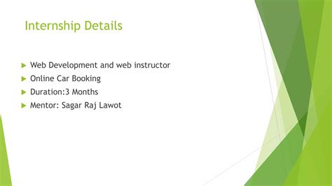 Internship On Web Development Pptx