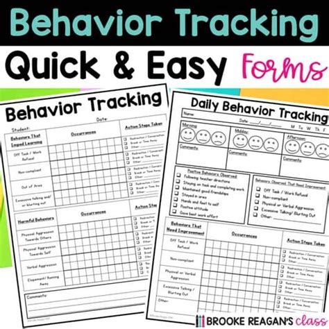 Behavior Tracker Template Best Templates Resources