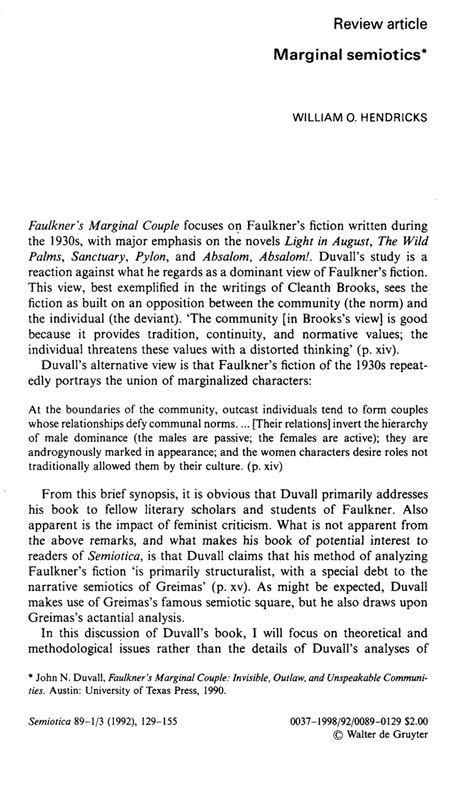 Pdf Marginal Semiotics