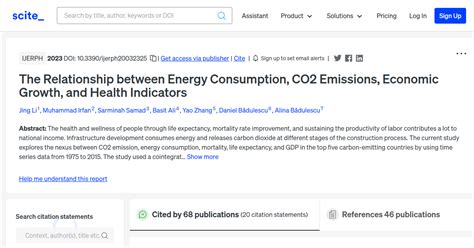 The Relationship Between Energy Consumption Co2 Emissions Economic
