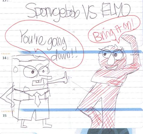 Spongebob Vs Elmo By Pinklilly On Deviantart