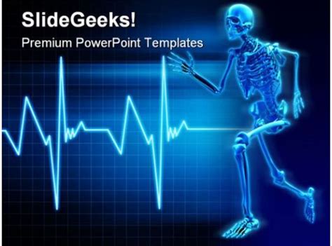 Skeleton Running Science PowerPoint Templates And PowerPoint Backgrounds PowerPoint