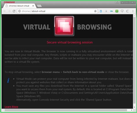 run browsers in the container virus infection free software execution