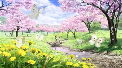 Anime Spring Hd Wallpapers Wallpaper Cave
