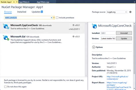 C Core Guidelines Checkers Available For Vs 2015 Update 1 C Team Blog