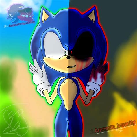 Sonic The Hedgehog And Sonicexe By Amnesia Insanity On Deviantart