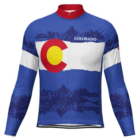 Customized Colorado Long Sleeve Cycling Jersey For Men Os Cycling Store