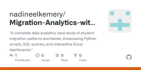 Github Nadineelkemerymigration Analytics With Python Sql Excel A