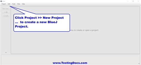 Create New Bluej Project